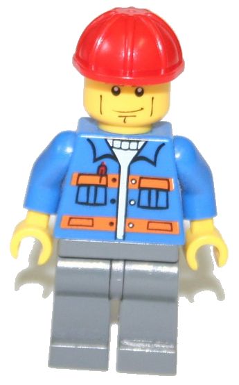 LEGO FIGURKA LUDZIK - ROBOTNIK - BUDOWLANIEC - 6889903494 - oficjalne ...