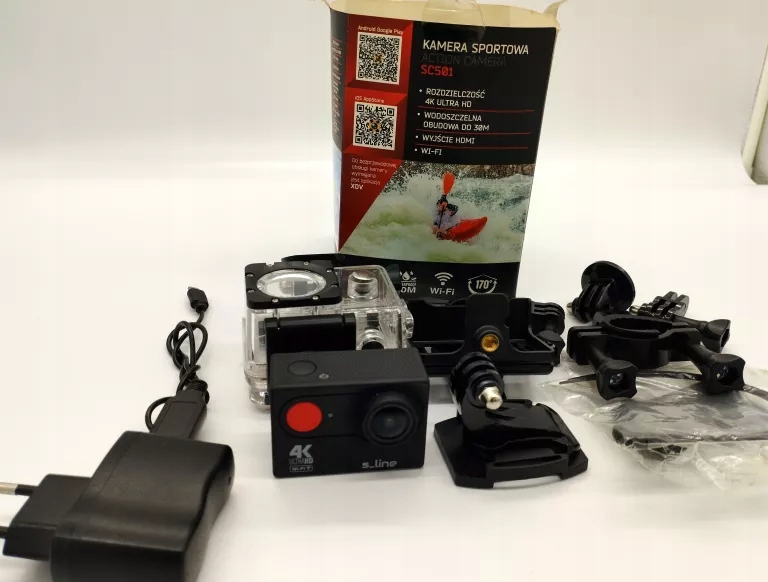 KAMERA SPORTOWA S-LINE SC501 KOMPLET - 12484942893 - oficjalne archiwum Allegro