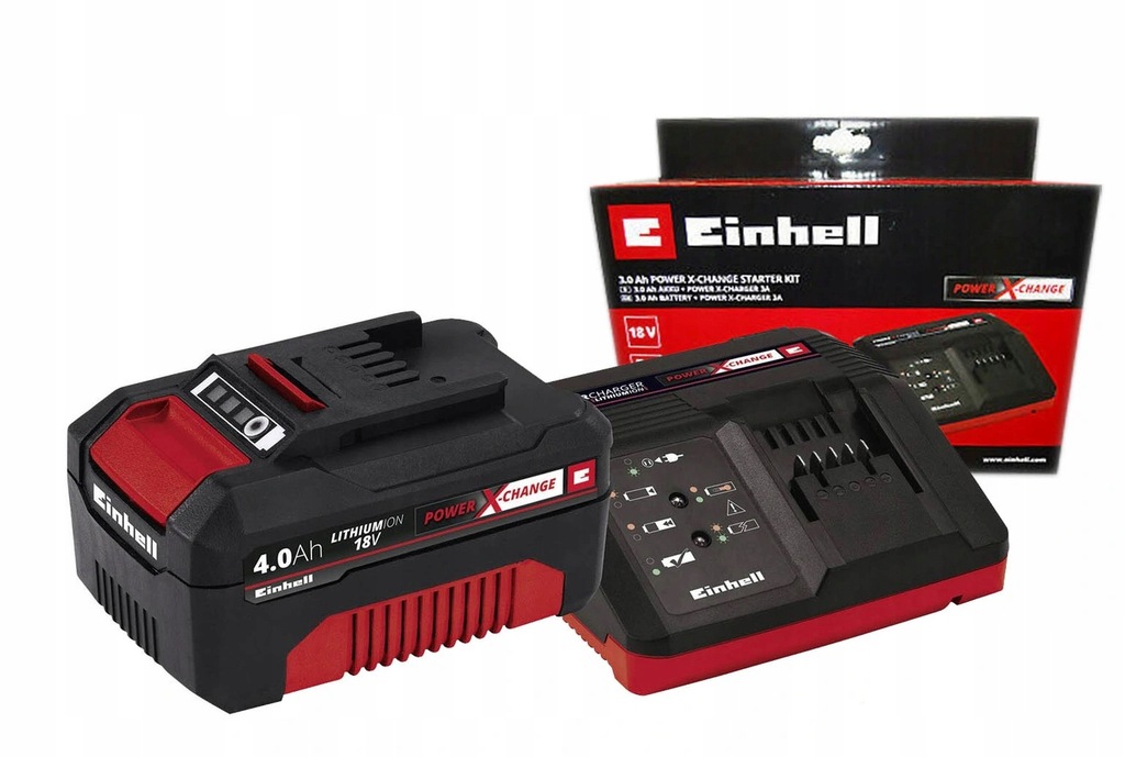 Zestaw startowy EINHELL 4,0 Ah - 18V Power XChange - 13971440422 ...