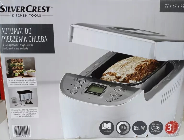 WYPIEKACZ DO CHLEBA SILVERCREST SBB 850 E1 850 W - 13402698970 - oficjalne archiwum Allegro