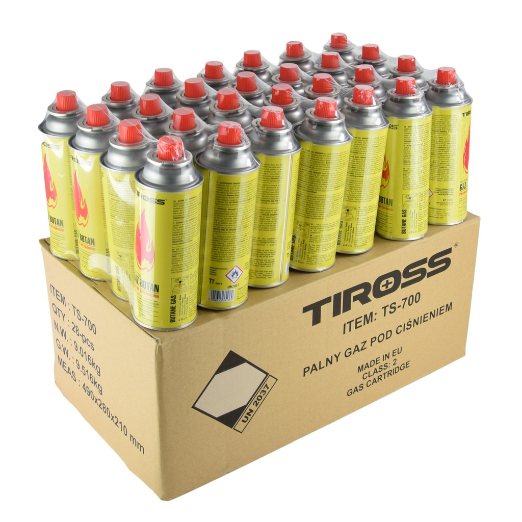 Nabój gazowy TIROSS TS 700 kartusz karton 28szt. - 11259594603 ...