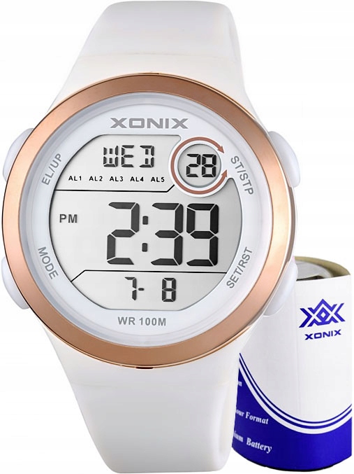 Wielofunkcyjny Cyfrowy Zegarek Damski Xonix WR100M - 12957202650 - oficjalne archiwum Allegro