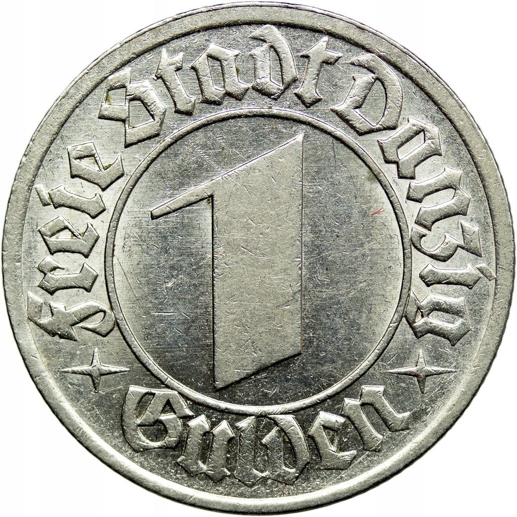 Wolne Miasto Gdańsk, 1 gulden 1932, st. 2- - 15657996311 - oficjalne archiwum Allegro