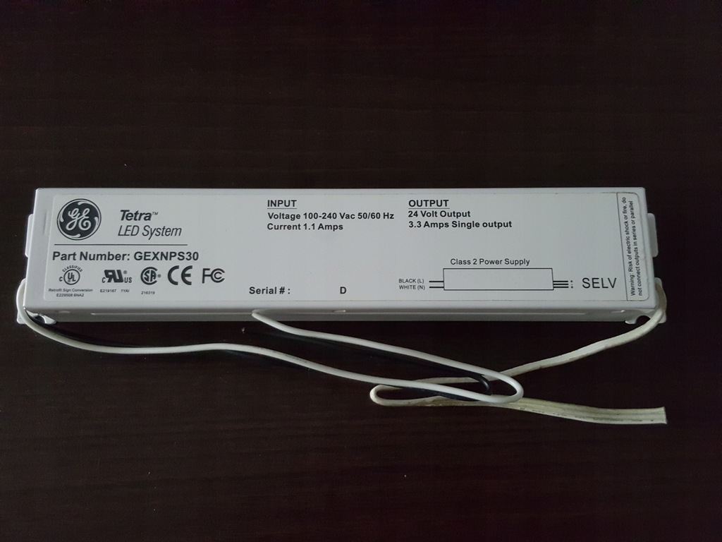 Led Driver GE 24v 3.3A Tetra LED System GEXNPS30 - 9951618932 ...