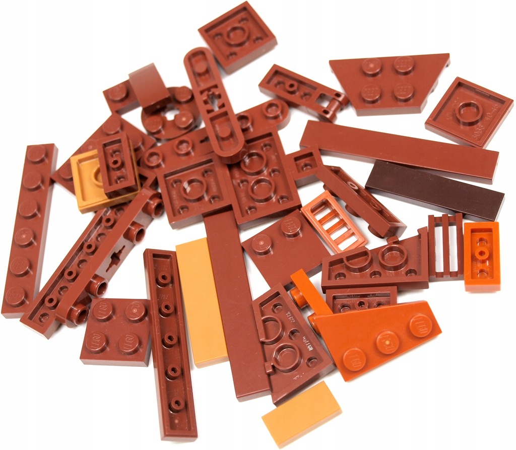 LEGO Klocki Na Sztuki MIX Płytka Płytki Plate Plansza Brown Brązowa ...