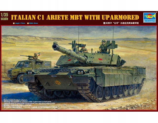 TRUMPETER 00394 1:35 C1 Ariete MBT with uparmored - 13878304972 ...