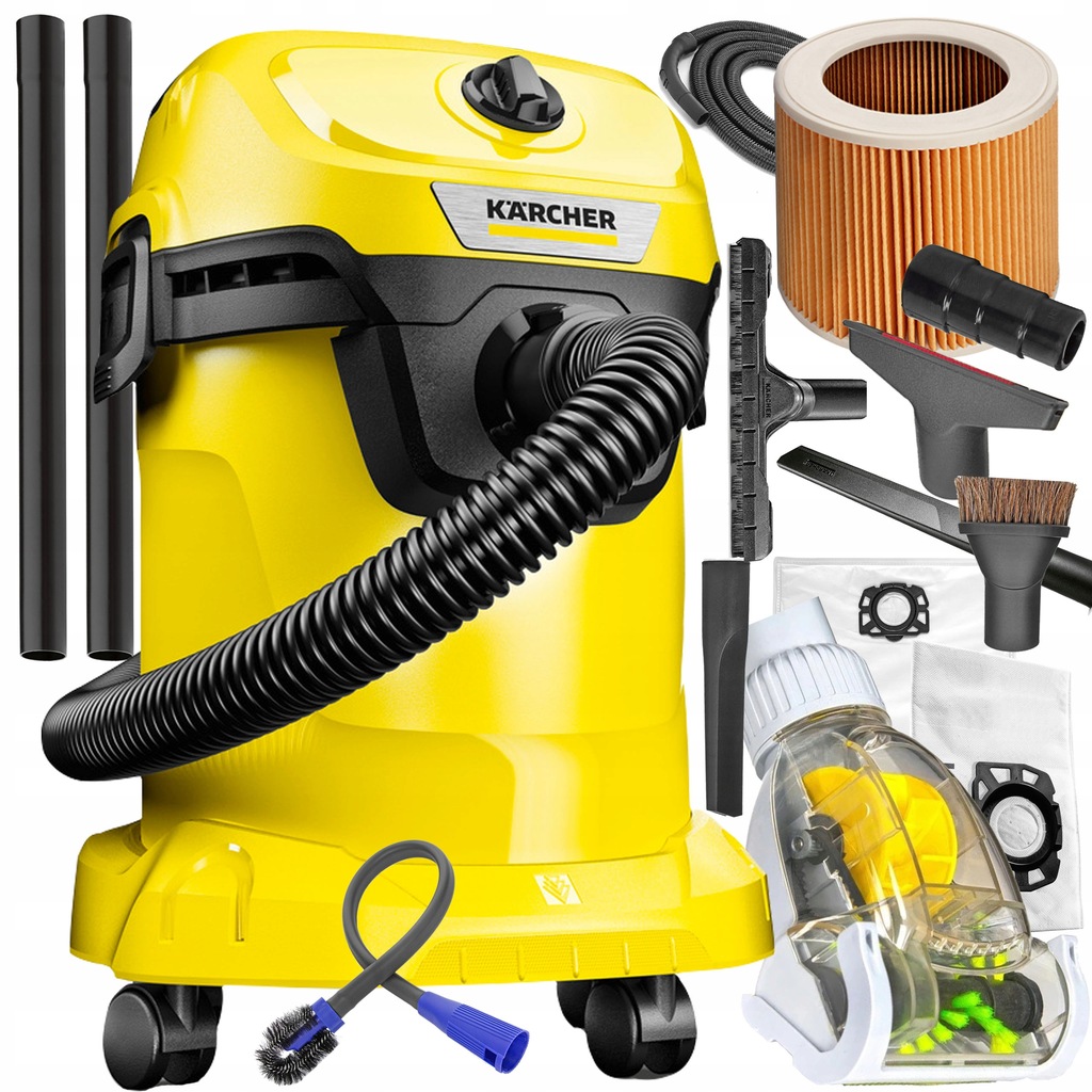 ODKURZACZ PRZEMYSŁOWY KARCHER WD3 TURBO MOCNY XXXL - 11246343552 - oficjalne archiwum Allegro