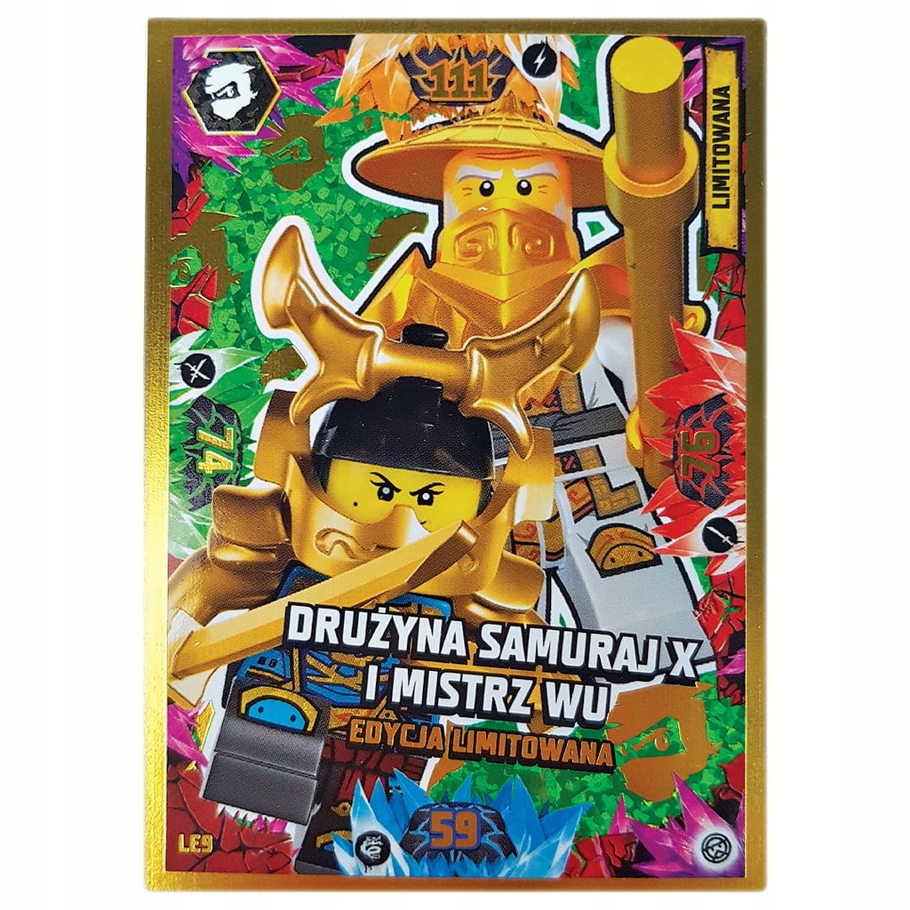 Karta LEGO Ninjago S8 LE9 Samuraj X i Mistrz WU - 13200665520 ...