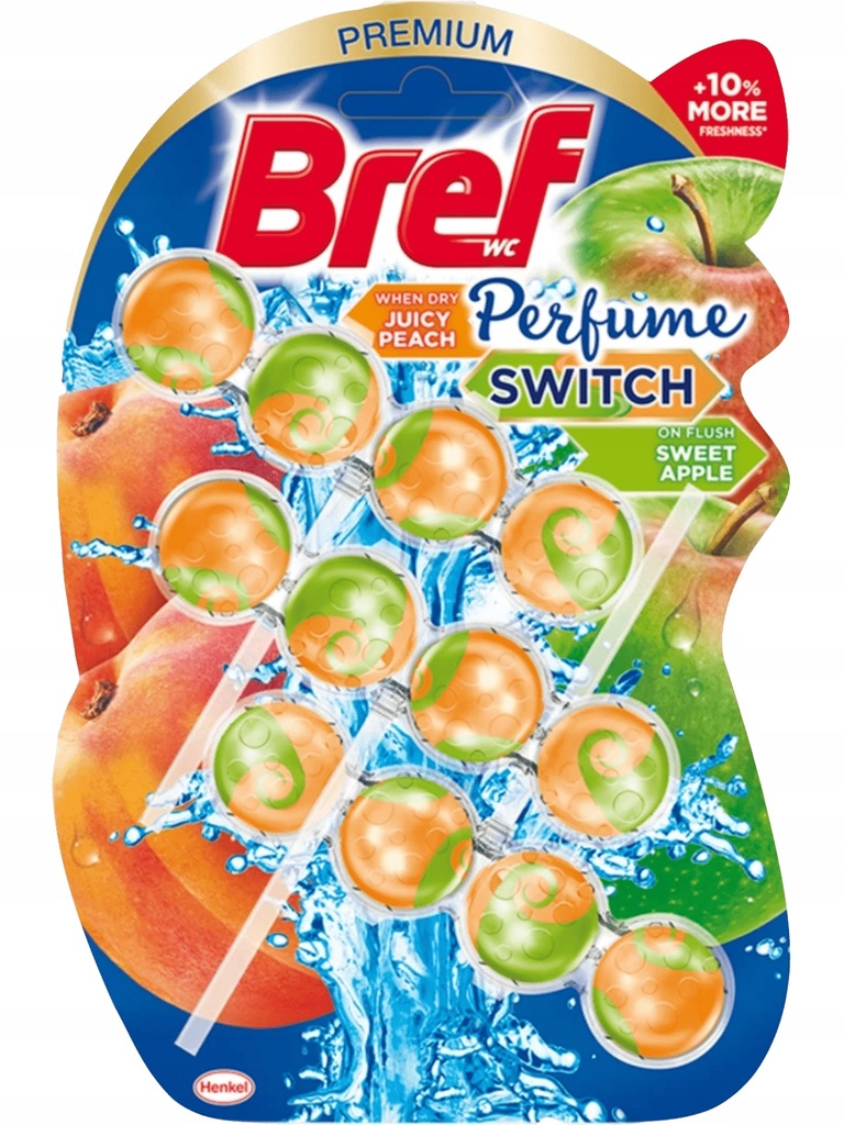 BREF zawieszka Perfume Switch 3x50g Brzoskwinia Ja - 11952655184 ...