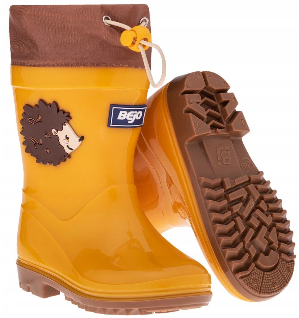 BEJO Kalosze Dziecięce Ocieplane Lekkie Junior 22 - 12677845749 ...