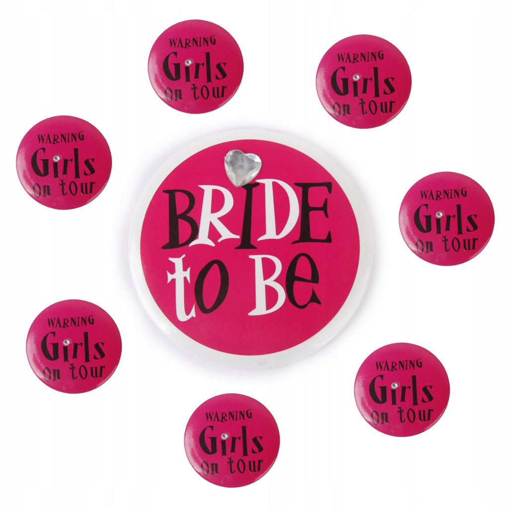 8pcs Hen Party Warning Girls On Tour Badge Bridal - 13721989466 ...