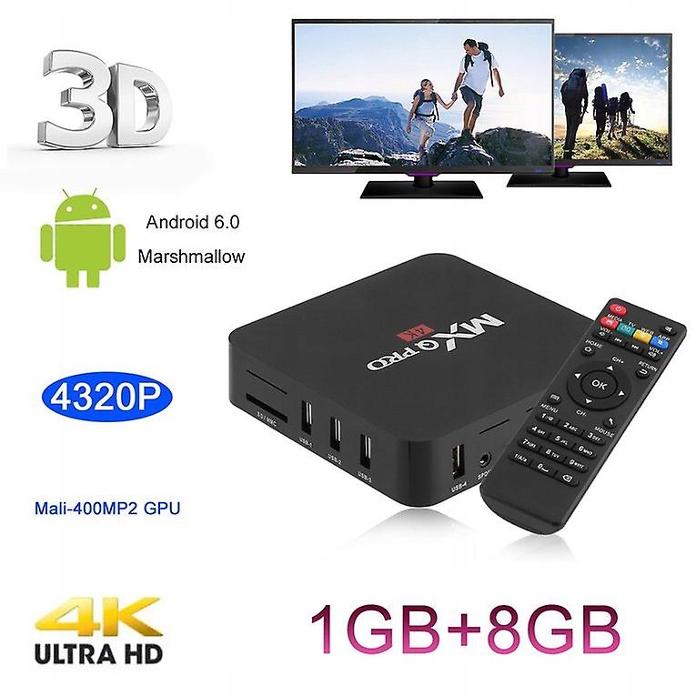 Mxq Pro Rk3229 1gb Ram+8gb Rom Quad Core Wifi 4k - 12146884330 - oficjalne archiwum Allegro