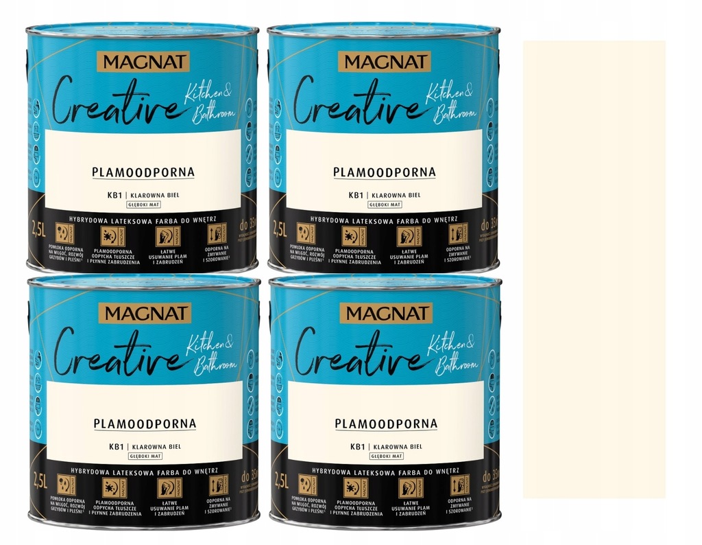 MAGNAT CREATIVE ZESTAW KLAROWNA BIEL KB1 10L - 11896770122 - oficjalne ...