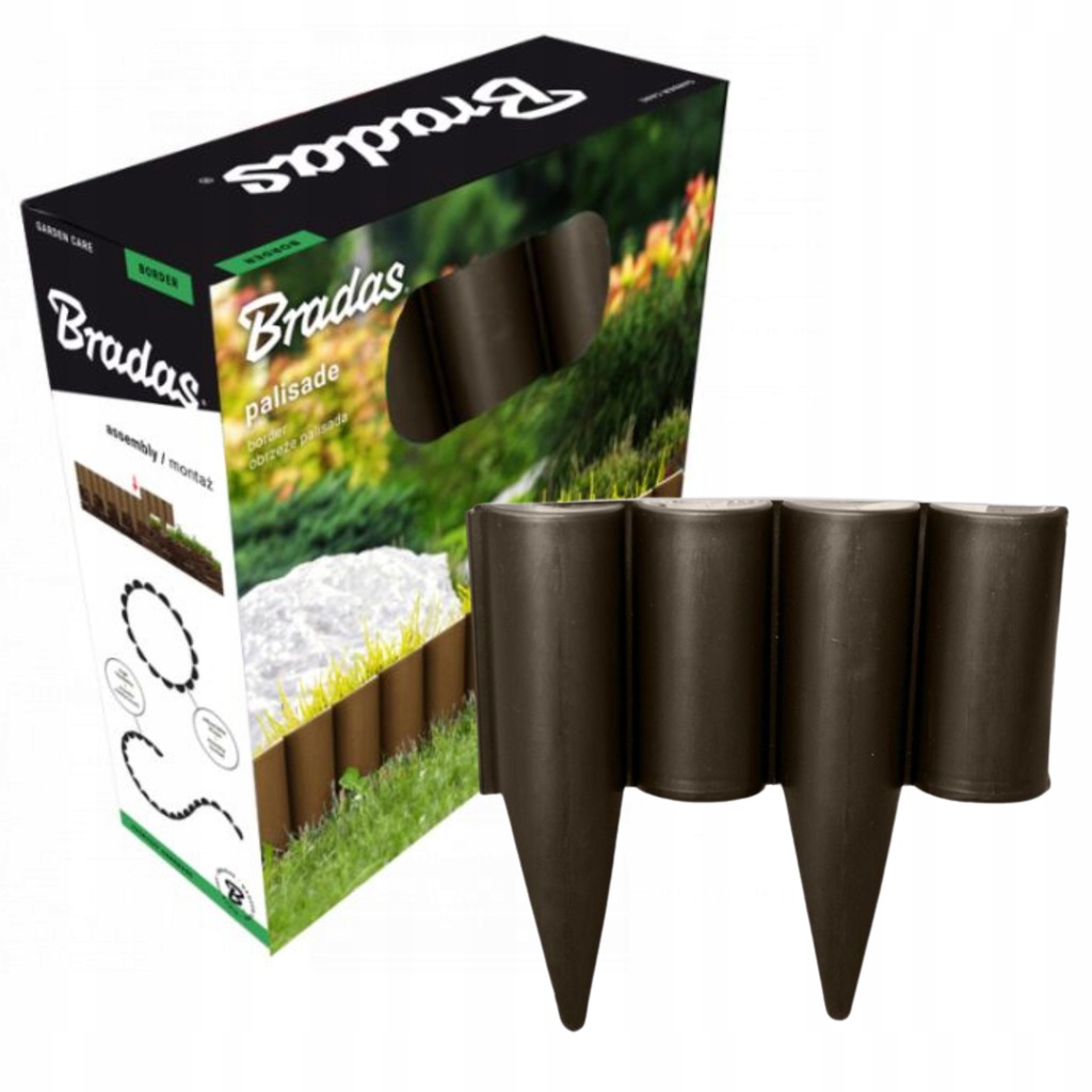 OBRZEŻE PALISADA TRAWNIKOWE OGRODOWE 2,5mBraz 02BN - 13364937484 - oficjalne archiwum Allegro
