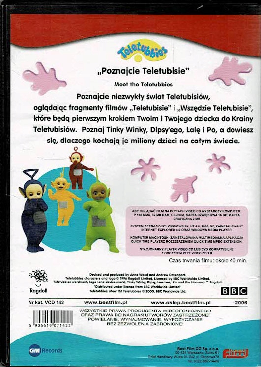 Teletubbies Poznajcie Teletubisie VCD - 11982620998 - oficjalne ...
