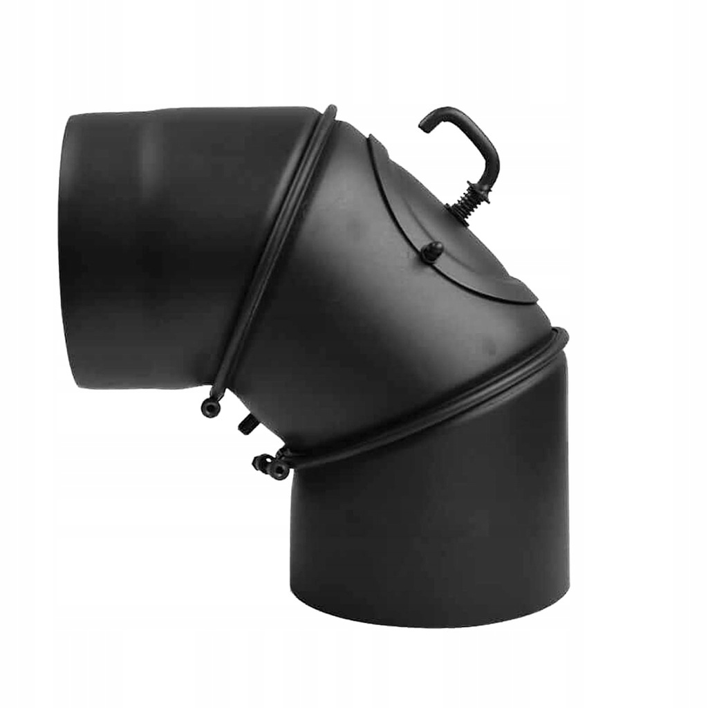 Kolano 160mm 90° z wyczystką i szybrem do kominka - 8928585623 - oficjalne archiwum Allegro