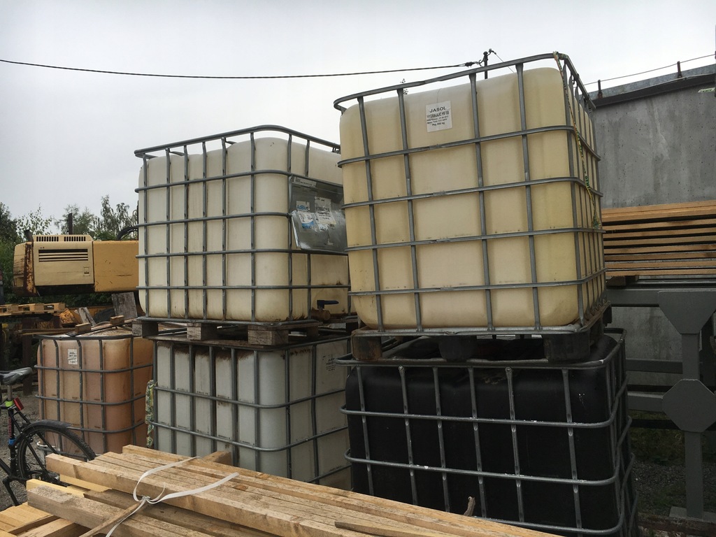 ZBIORNIK 1000l, pojemnik, beczka, MAUZER - 7448414002 - oficjalne archiwum Allegro