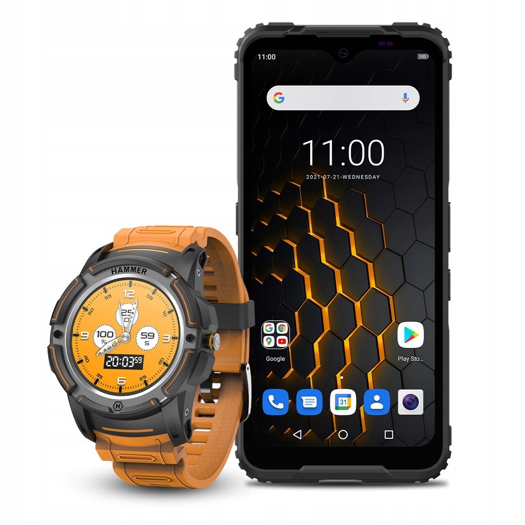 Smartfon HAMMER Blade 5G + Wodoodporny Smartwatch - 12141793865 ...
