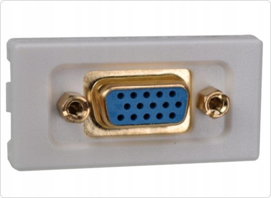 Gniazdo Panel VGA SVGA D-SUB GOLD MOSAIC 22,5x45mm - 5061547445 ...