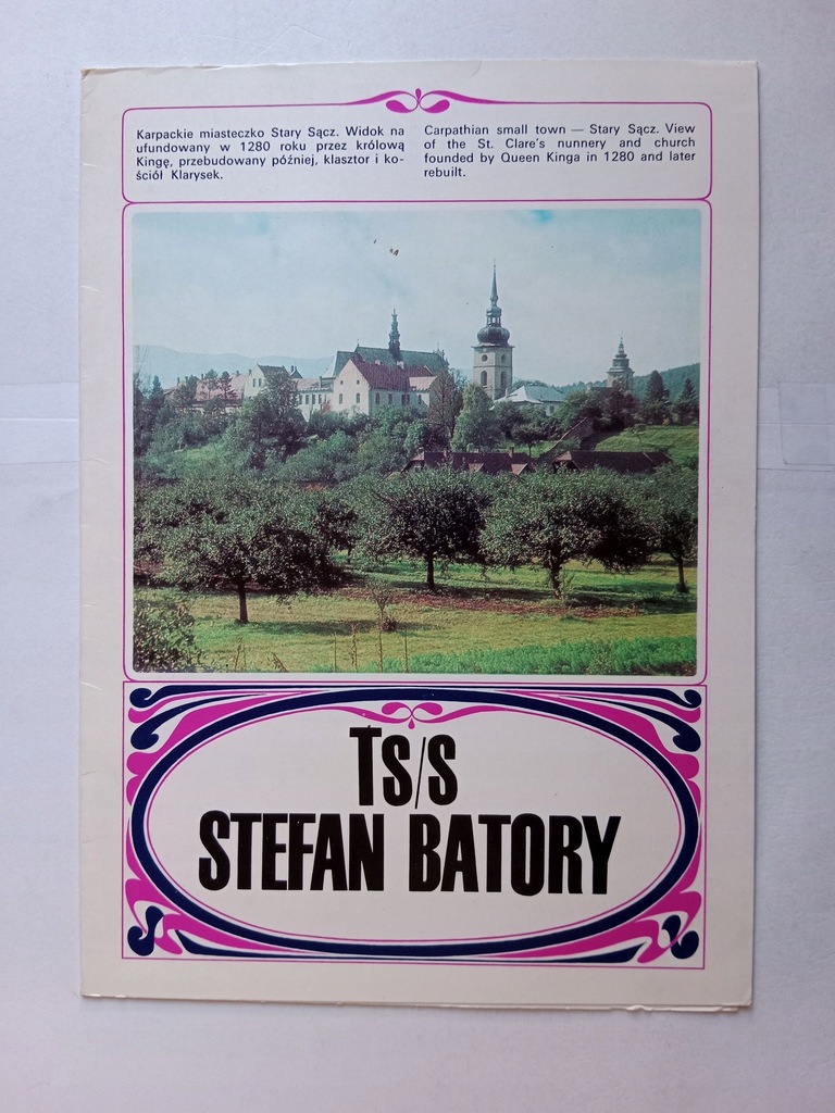 STATEK TSS STEFAN BATORY MENU STARY SĄCZ - POLSKIE LINIE 1969 R 822 A ...