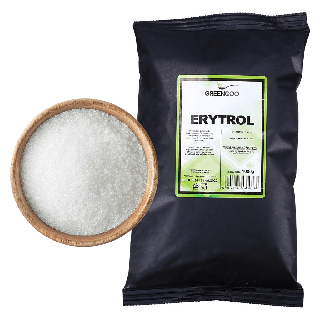 Erytrytol Naturalny 1 kg ERYTROL SŁODZIK 0kcal - 13079549327 ...