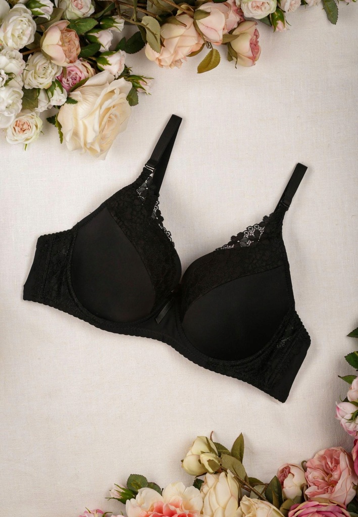 Born2Be Czarny Biustonosz damski 85C Full Cup - 13963777494 - oficjalne ...