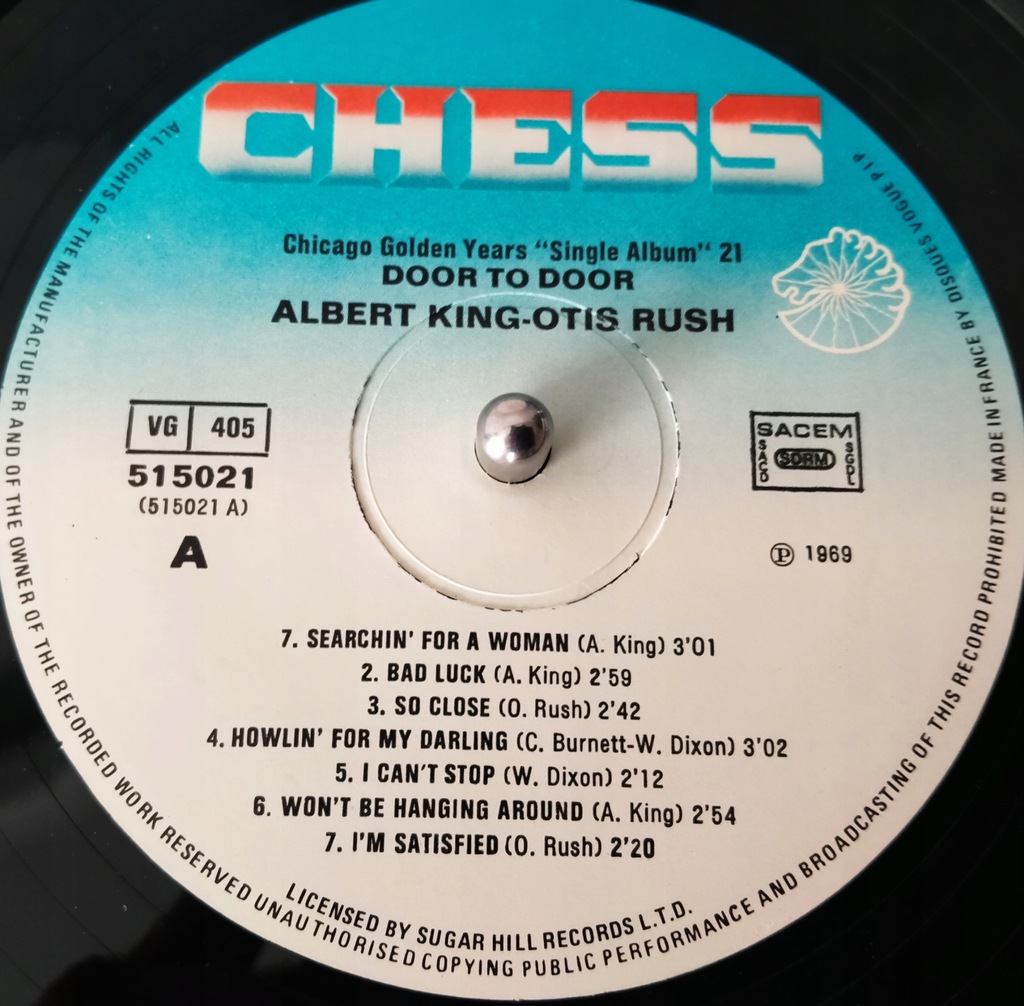 ALBERT KING / OTIS RUSH = DOOR TO DOOR LP CHESS RECORDS / OPIS - 14387573411 - oficjalne ...