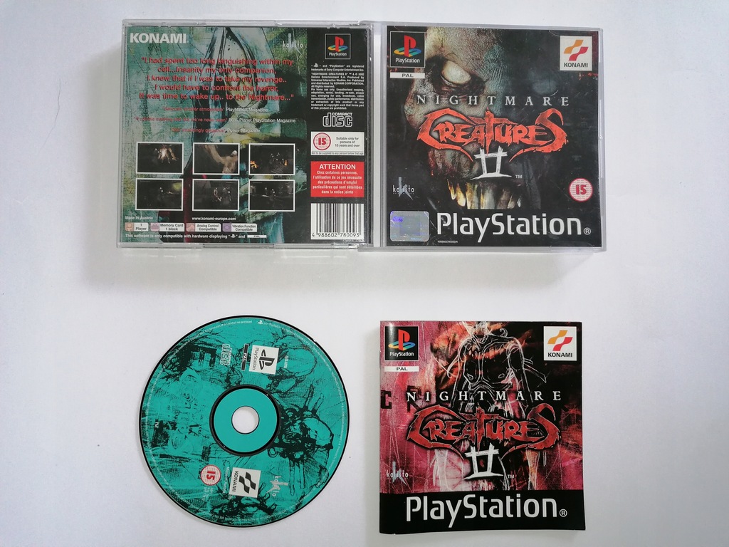 NIGHTMARE CREATURES II PSX PS1 - 12831596824 - oficjalne archiwum Allegro