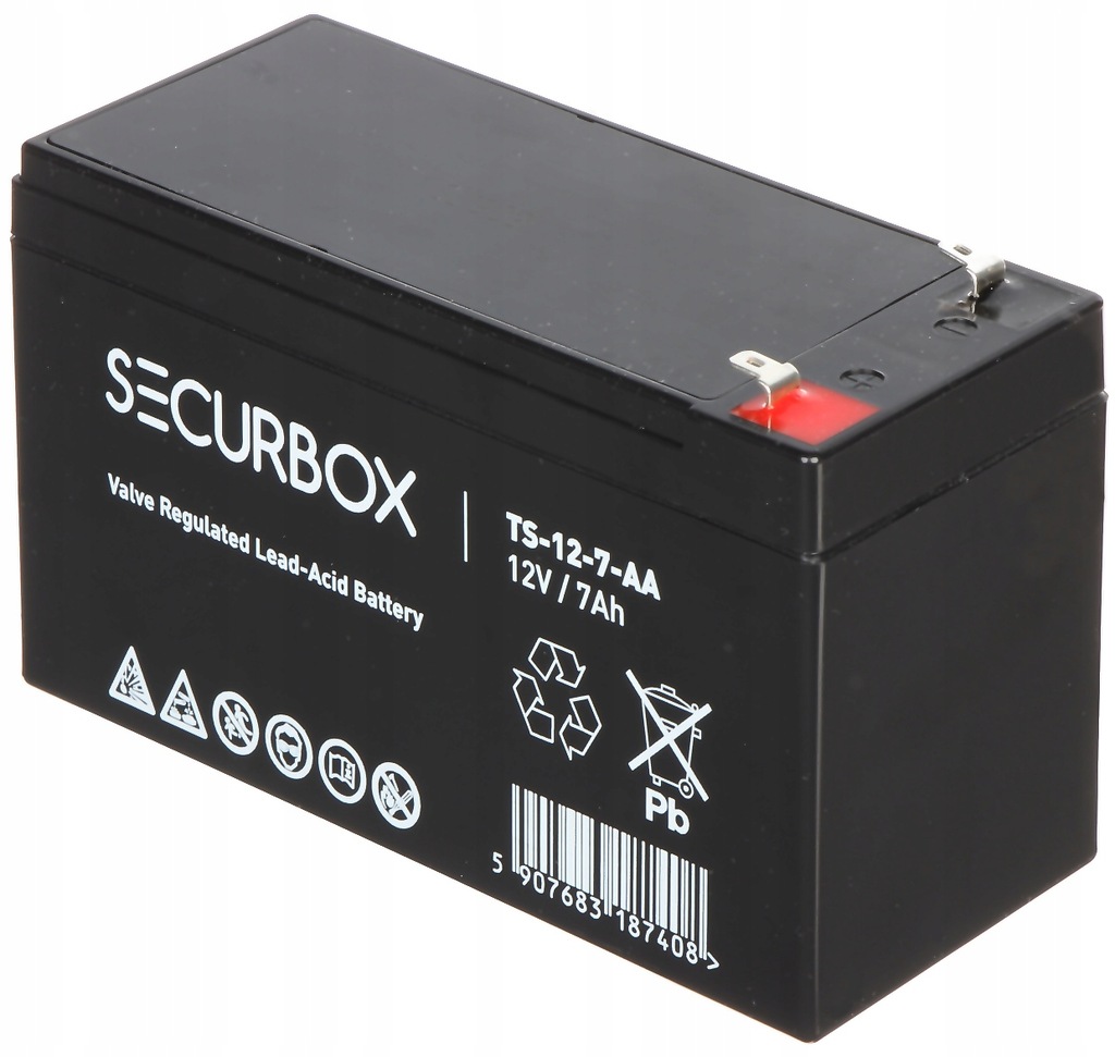 AKUMULATOR AGM 12V 7Ah SECURBOX 12 V 7 AH - 9836133264 - oficjalne archiwum Allegro