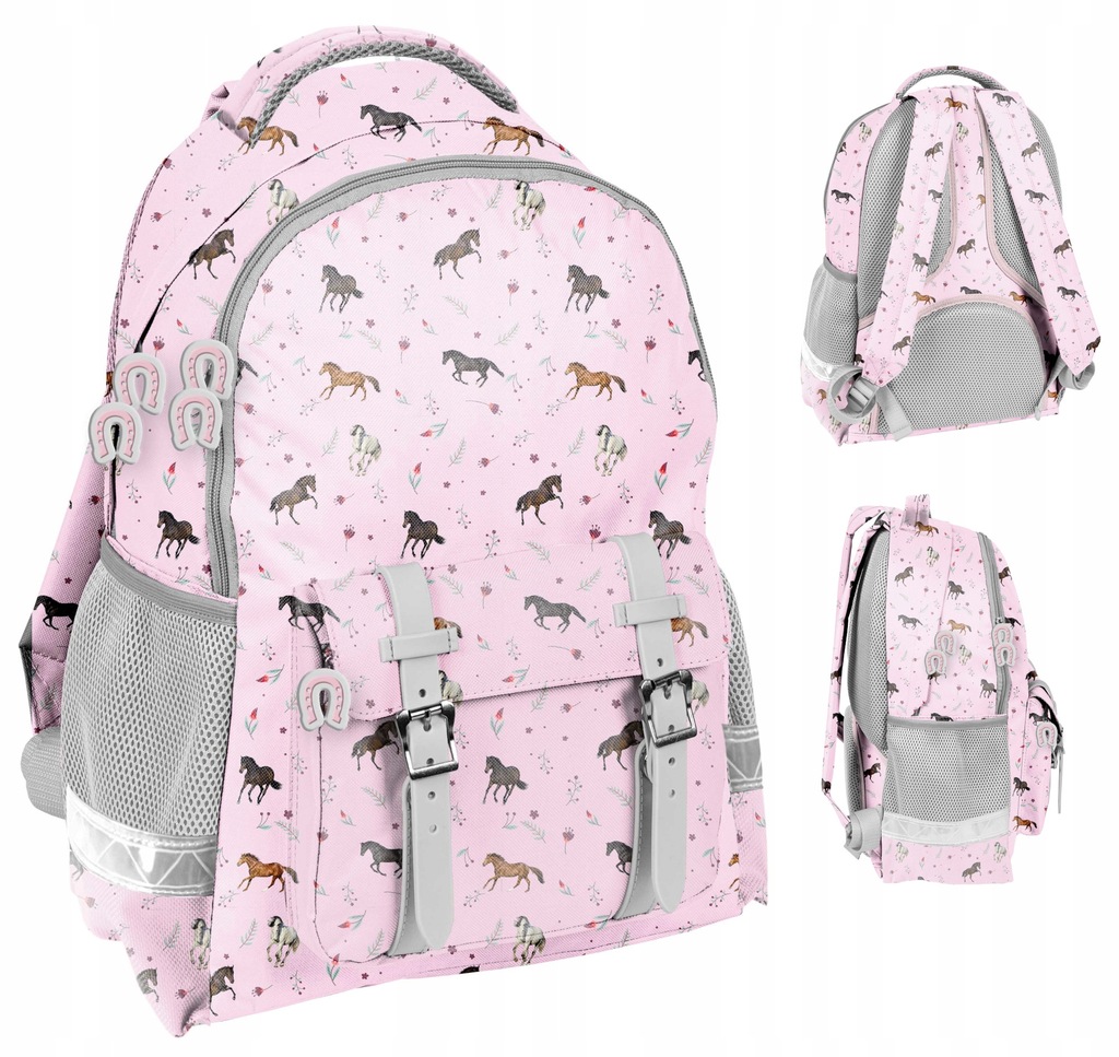 Plecak szkolny młodzieżowy dla dziewczyny Konie - 12355374768 - oficjalne archiwum Allegro