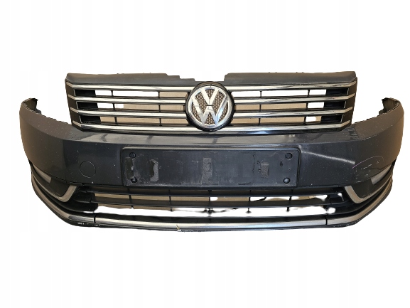 VW PASSAT B7 ZDERZAK PRZEDNI PRZÓD + ATRAPA LI7F - 14088256075 - oficjalne archiwum Allegro