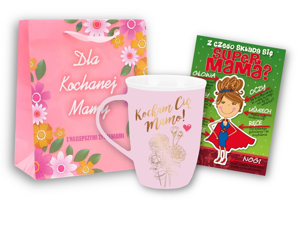 ZESTAW PREZENTOWY DLA MAMY! ORYGINALNY UPOMINEK NA URODZINY DZIEŃ MAMY! - 15445835852 ...