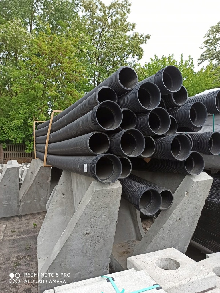 Rura karbowana SN8DN200 (przepust,kanalizacja,rów) - 9371552768 - oficjalne archiwum Allegro