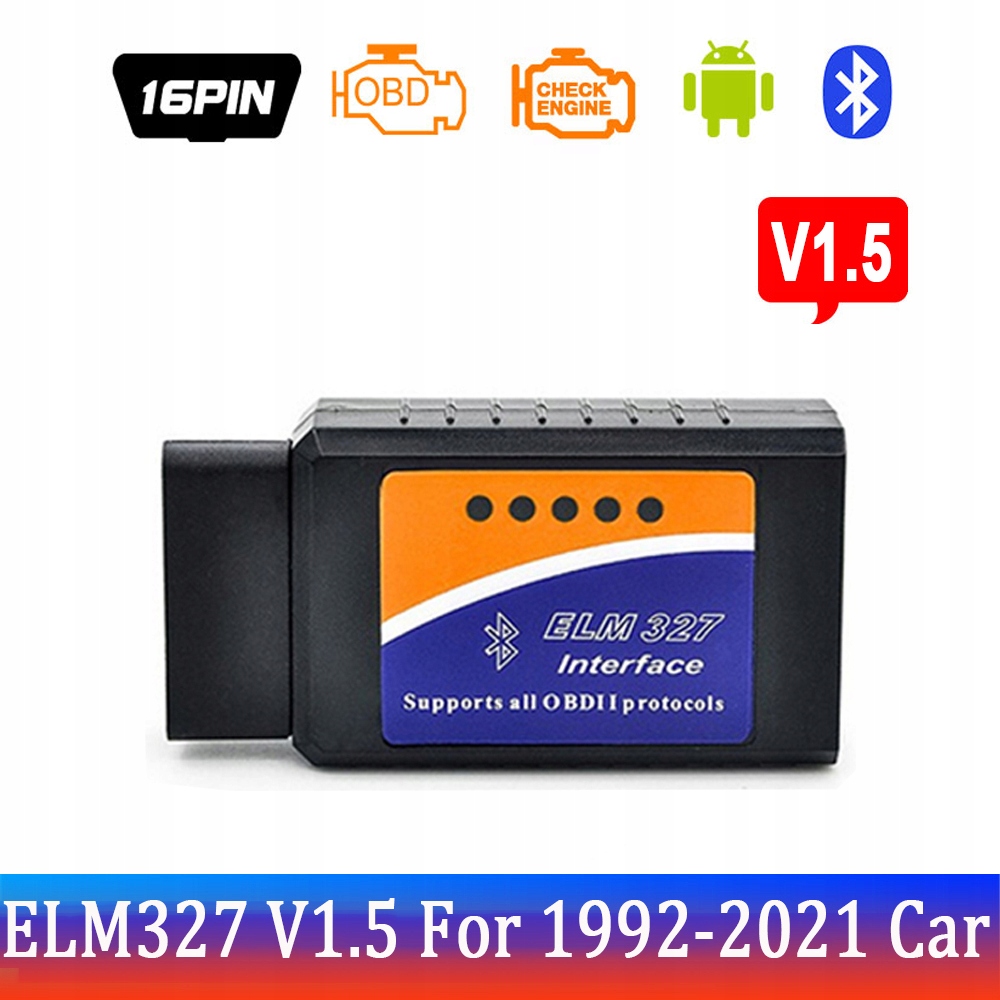 Mini Elm327 Bluetooth OBD2 V1.5 Elm 327 V 1.5 OB - 13422206335 - oficjalne archiwum Allegro