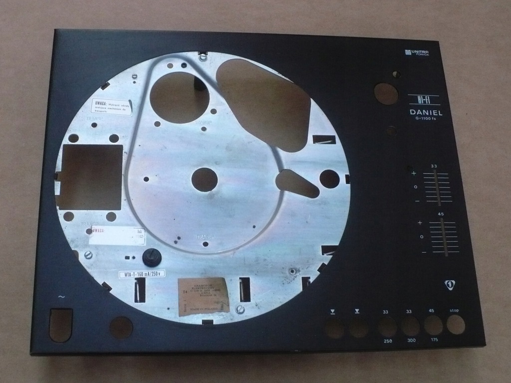 GRAMOFON DANIEL G 1100 FS UNITRA FONICA - ELEMENT OBUDOWY - 14696676775 ...