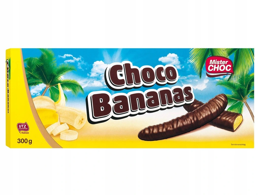 CHOCO BANANAS BANANKI W CZEKOLADZIE 300 GRAM XL - 11502662559 ...
