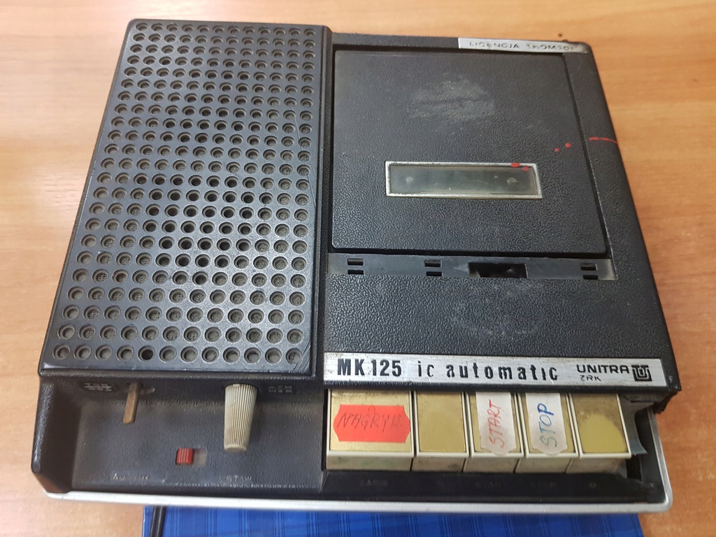 magnetofon kasetowy MK125 UNITRA ZRK - 14848882715 - oficjalne archiwum ...
