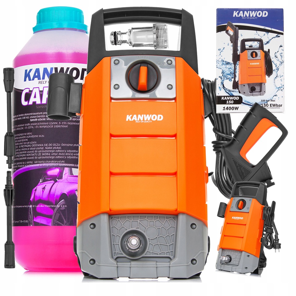 MYJKA CIŚNIENIOWA KANWOD 150 CAR ALUMINIOWA POMPA - 8990470071 - oficjalne archiwum Allegro