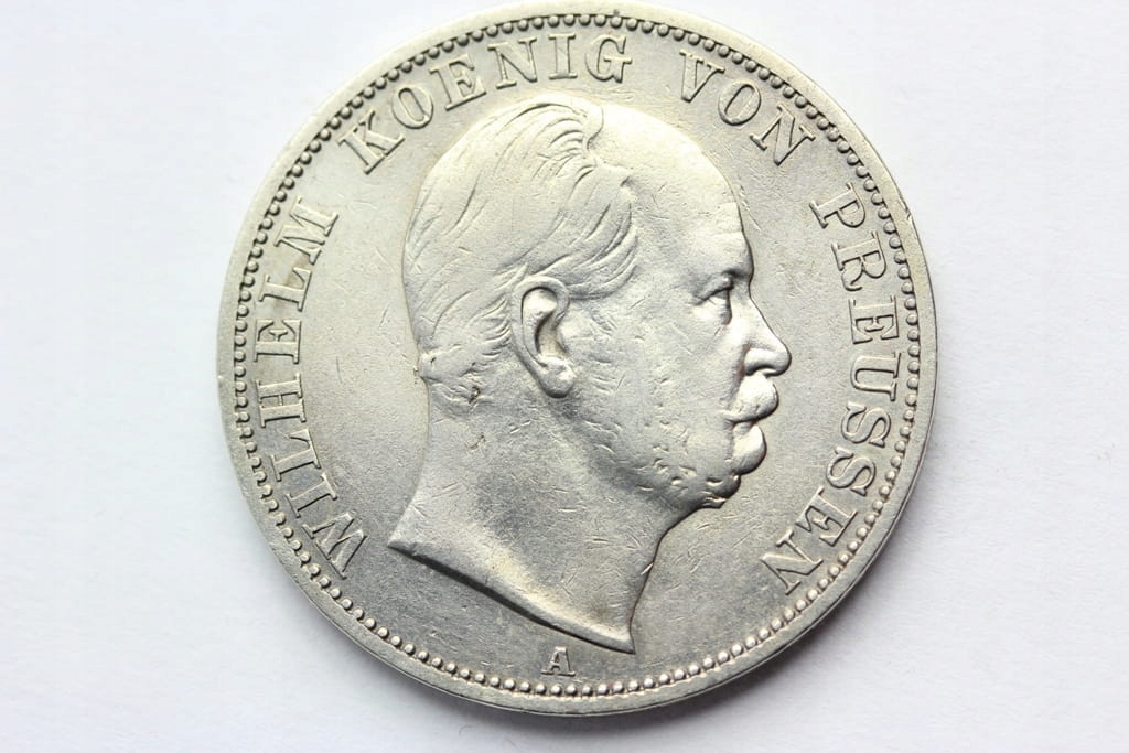 TALAR PRUSY 1867 - KRÓL WILHELM I - SUPER STAN - 12907117532 ...