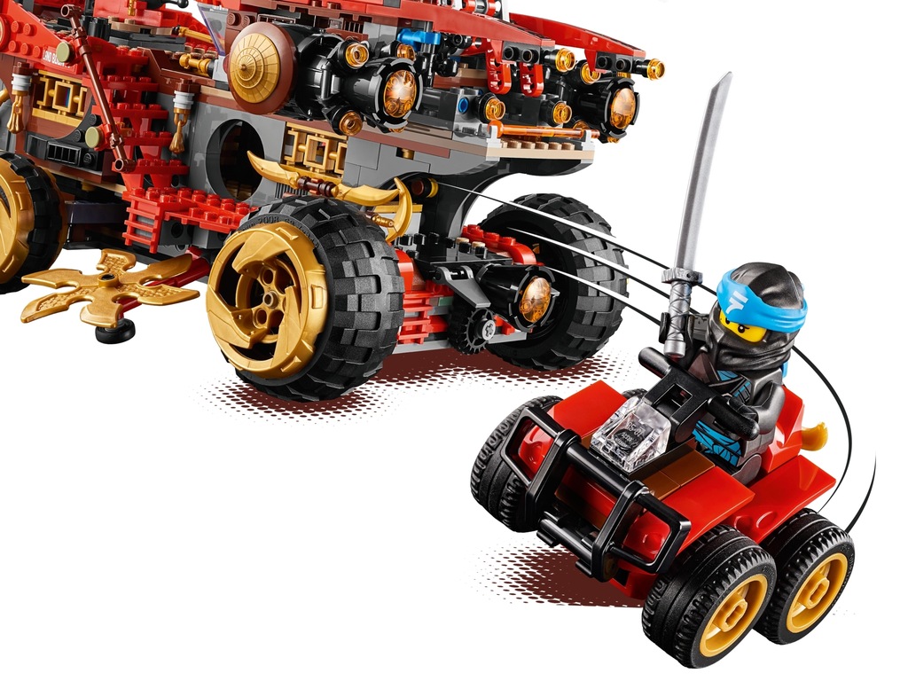 LEGO NINJAGO 70677 PERŁA LĄDU STATEK NA KOŁACH KAI - 11232873473 ...