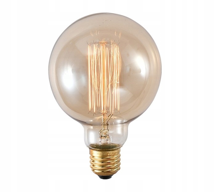 DUŻA OZDOBNA ŻARÓWKA EDISON BULB LOFT 40W G95 E27 RETRO VINTAGE - 16973642609 - oficjalne ...