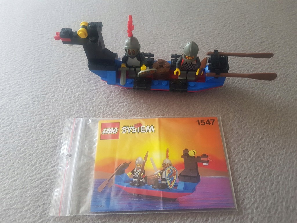 Lego 1547 Castle Black Knight Boat z instrukcją - 11211876193 ...