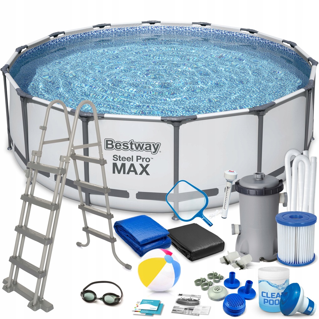 Basen stelażowy okrągły Bestway 56438 457 x 457 cm - 12327613415 ...