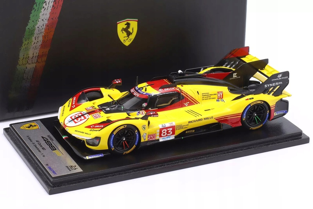 FERRARI 499P #83 Robert KUBICA ORLEN Le Mans 2024 1/43 LookSmart ...