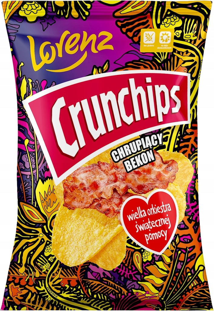 Chipsy Crunchips Chrupiący Bekon WOŚP 140g - 12756644899 - oficjalne ...