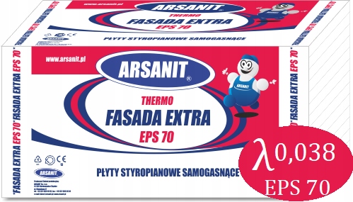 Styropian Arsanit- Thermo Fasada EXTRA EPS 70 22cm - 10756330896 - oficjalne archiwum Allegro