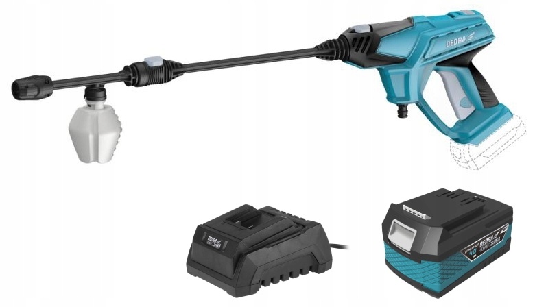 MYJKA CIŚNIENIOWA AKUMULATOROWA 18V DEDRA + 4Ah - 11095012937 ...