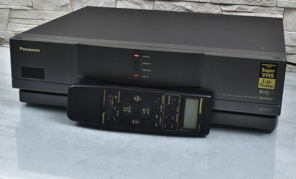 PANASONIC NV-HS1000 MONTAŻOWY MAGNETOWID S-VHS - 12683872058 ...