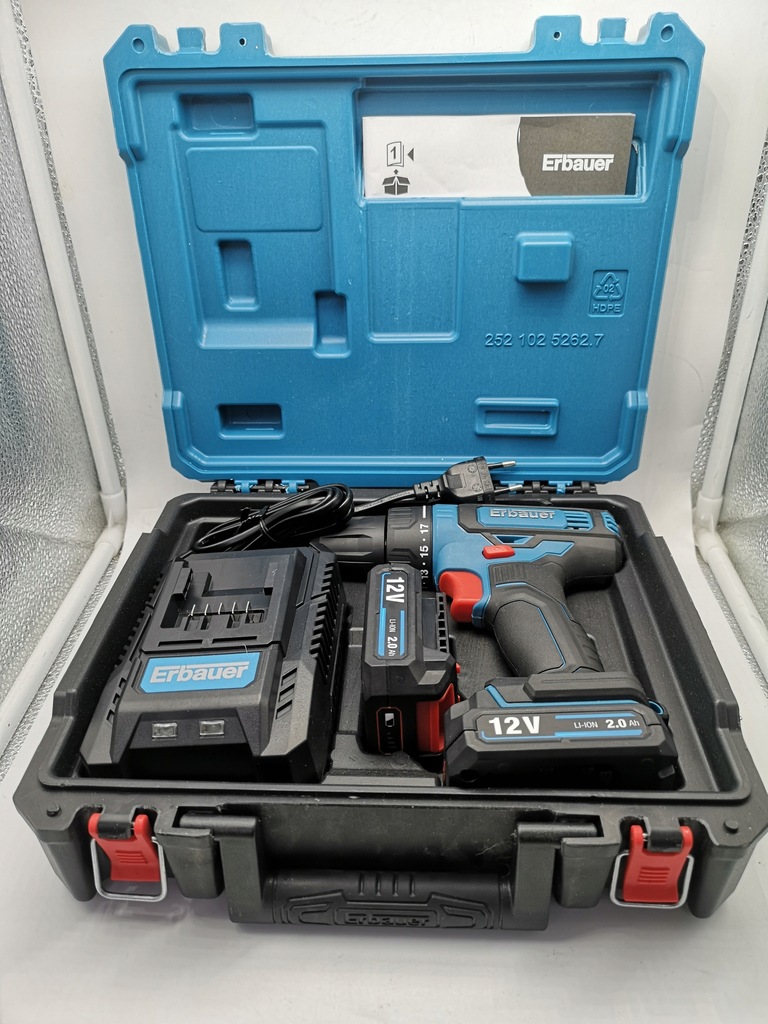 WIERTARKO-WKRĘTARKA ERBAUER 12 V 2X 2,0 AH WALIZKA - 11065161150 ...