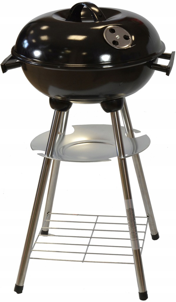 GRILL WĘGLOWY OKRĄGŁY OGRODOWY z POKRYWĄ + GRATIS - 8110713845 ...